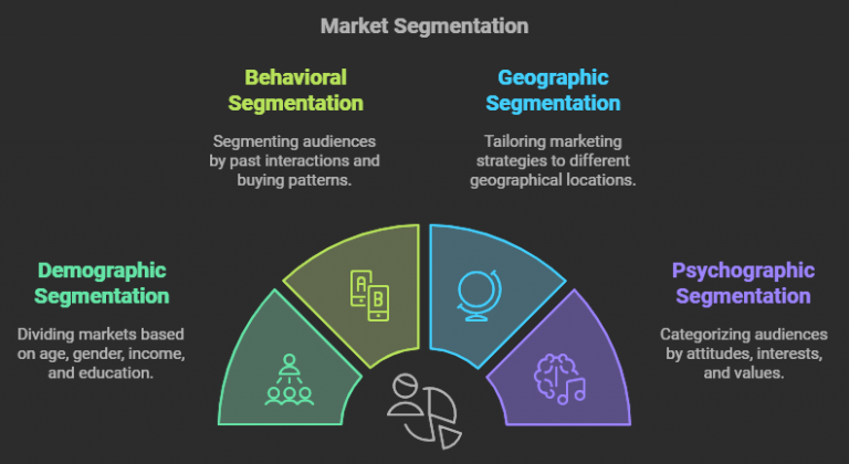 What are the 4 types of consumer market segmentation?